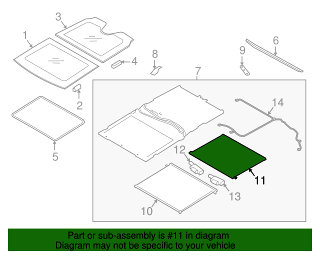 Genuine OEM Sunroof Cover Part# LR082919 Fits 2017-2023 Land Rover ...