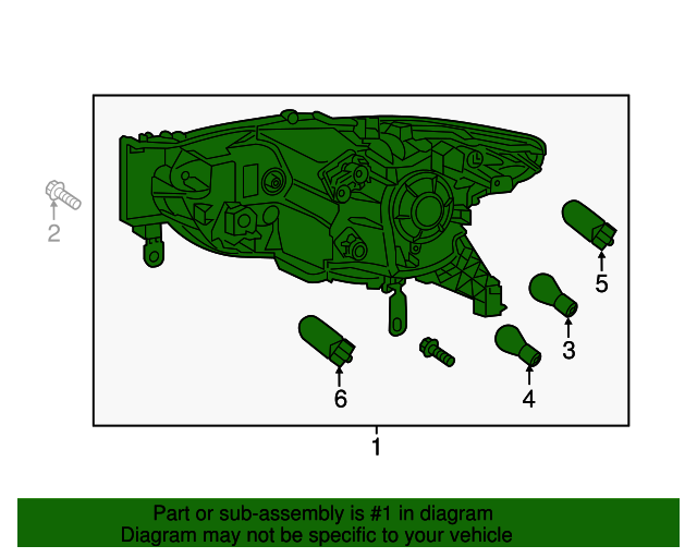 2017-2018 Infiniti QX60 Headlight Assembly 26010-9NF0D ...