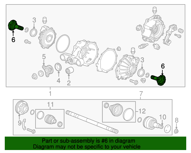 2014-2015 Cadillac CTS Output Shaft 23154589 | GMPartsDirect.com