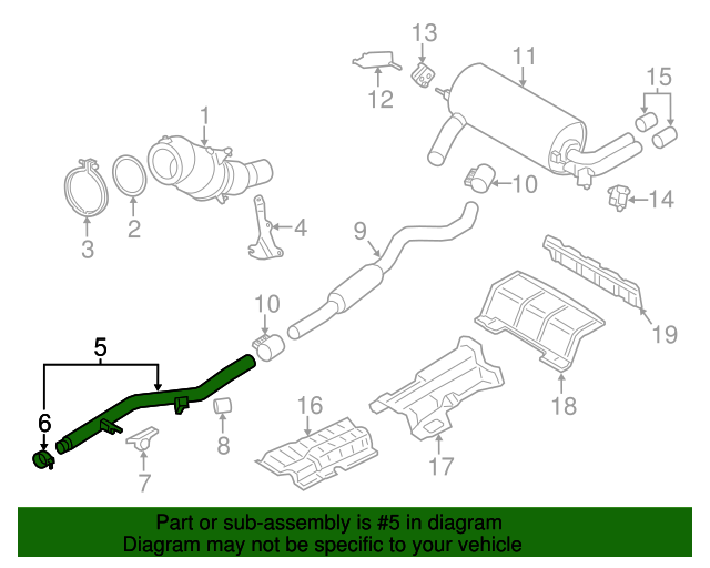 2013-2018 BMW Front pipe 18-30-7-627-141 | AutoNationParts.com