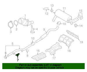 18-30-7-633-092 - Exhaust System Hanger 2011-2021 BMW | AutoNationParts.com