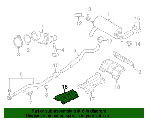 51487241756 - 2012-2020 BMW Heat Shield (51-48-7-241-756) | BMW of ...