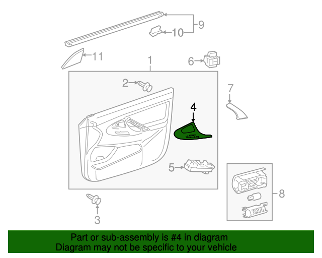 2007-2009 Toyota Camry Switch Bezel 74232-33330-E0 | OEM Parts Online