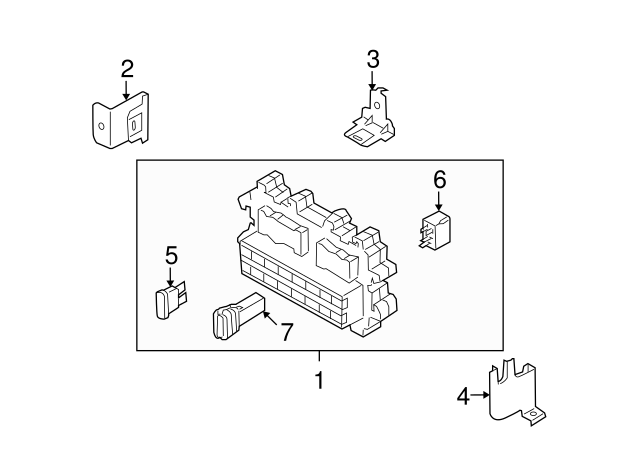 24350-AM60A - Junction Block 2003-2009 Nissan | Nissan Parts ...