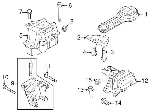 1091A100 - Side Mount Bracket 2007-2020 Mitsubishi Outlander ...