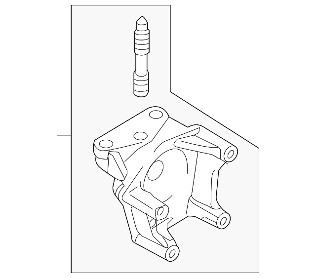 1091A100 Side Mount Bracket 2007-2020 Mitsubishi Outlander | Mitsubishi ...