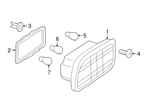 2002-2018 Mercedes-Benz Tail Lamp Assembly Seal 463-826-02-58 ...