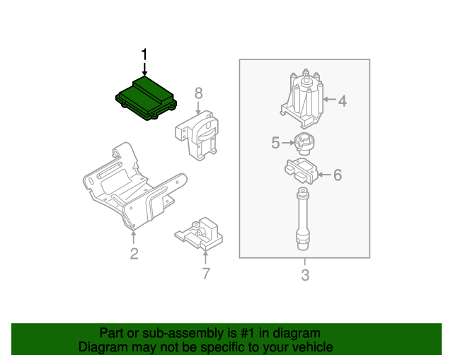 1990-1995 GM Re-Manufactured Engine Control Module 88999187 GM ...