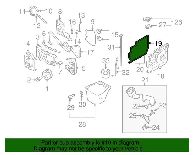 2004-2020 Subaru OEM NEW 2004-2020 Subaru Baja Forester Left Engine ...