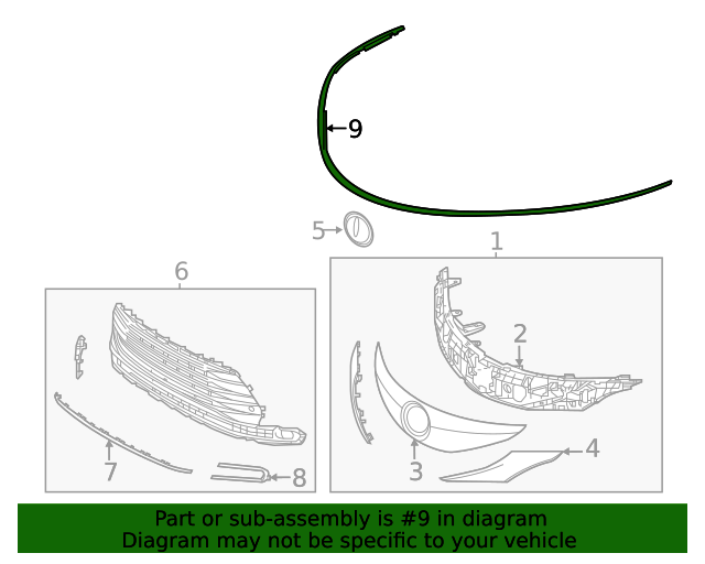2021-2024 Toyota Sienna Seal To Hood 53395-08011 | OEM Parts Online