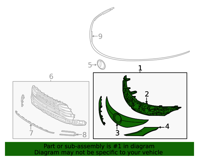 2021-2024 Toyota Sienna Grille Assembly 53101-08210 | Toyota Parts Center