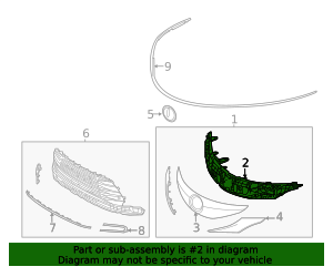 2021-2024 Toyota Sienna Grille Bracket 53114-08070 | OEM Parts Online