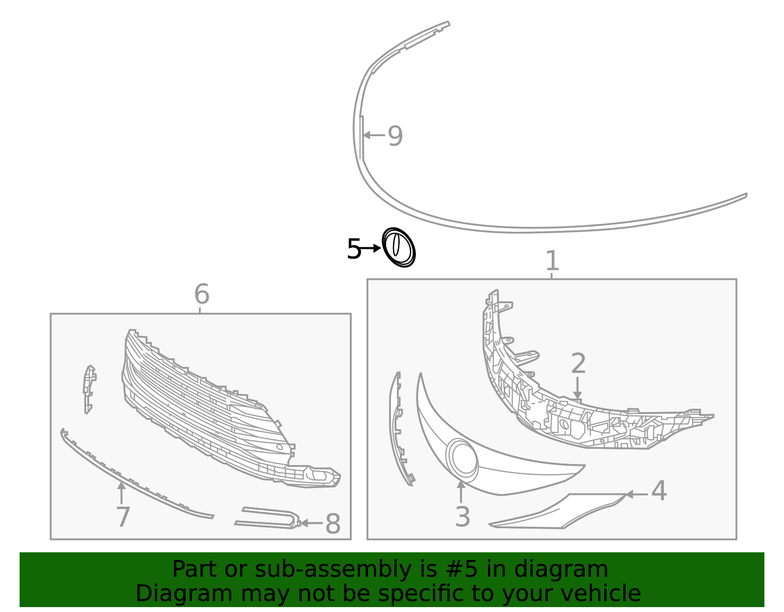 2021-2024 Toyota Grille Emblem 90975-A2013 | Toyota Parts Center