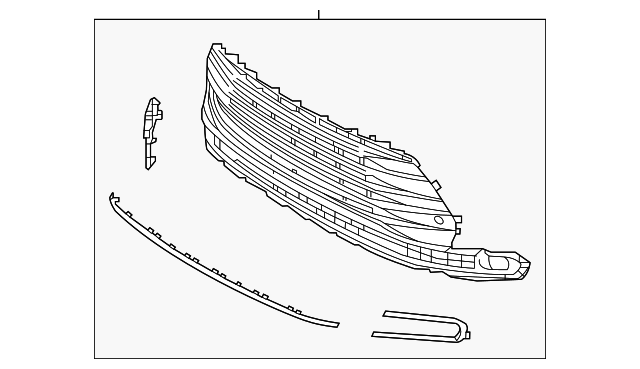2021-2024 Toyota Sienna Lower Grille 53102-08080 | Toyota Parts Center