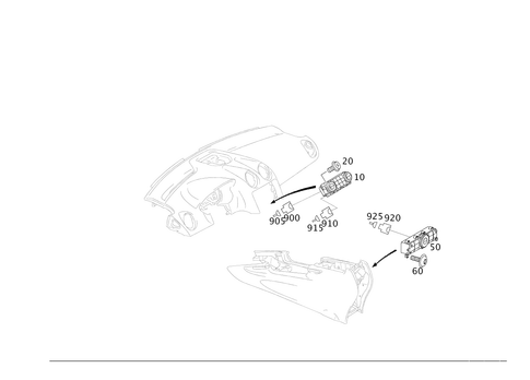 Heating/Air-Conditioner Operating Unit for 2009 Mercedes-Benz ML 63 AMG ...