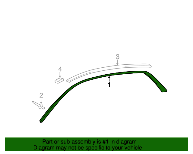 75505-AC010 - Drip Rail - 2005-2010 Toyota Avalon | OEM Parts To You