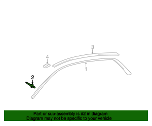 2005-2012 Toyota Avalon Drip Rail Retainer 90269-05059 | Toyota Parts ...