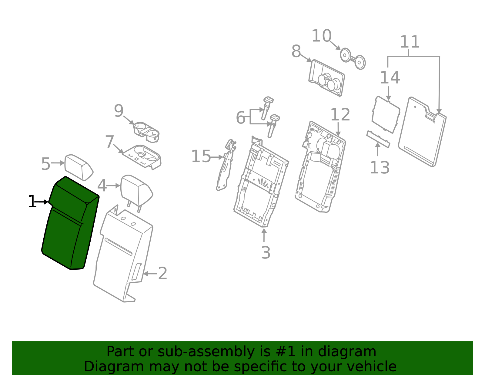 FL3Z-1864416-DB - 2015-2022 Ford - Seat Back Cover | My Ford Parts