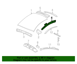 1999-2010 Volkswagen Beetle Inner Rail 1C0-809-427-C | OEM Parts Online