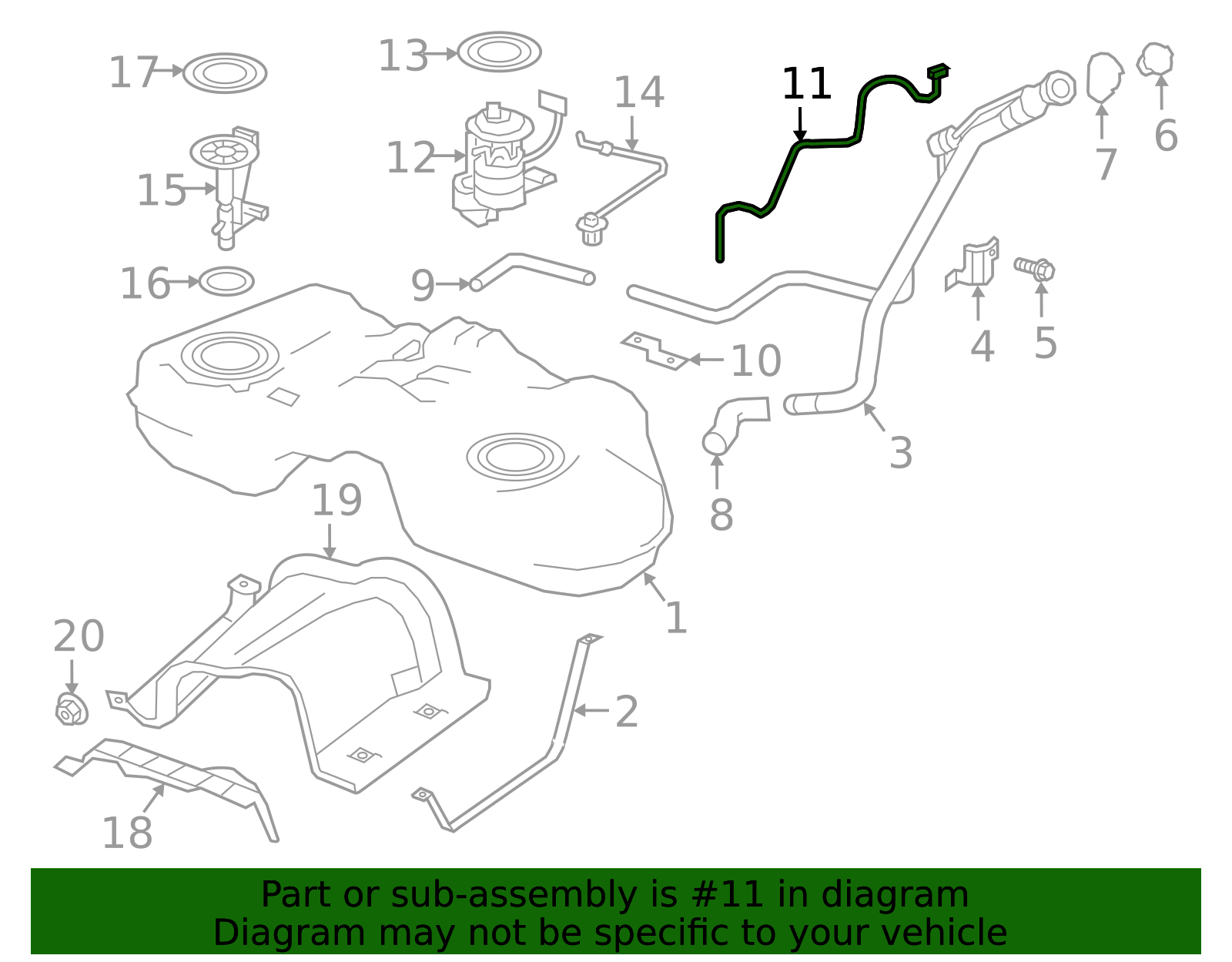 2019-2020 Infiniti QX50 Vent Tube 17321-5NA0A | INFINITI OF WEST CHESTER