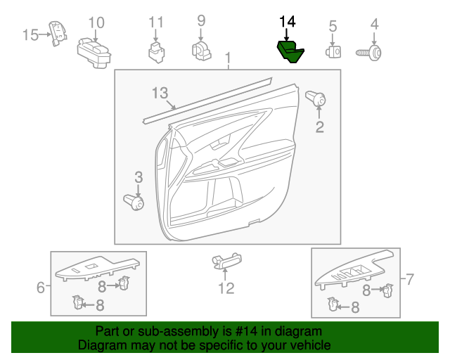 67663-06010 - Corner Cover - 2009-2015 Toyota Venza | OEM Genuine ...