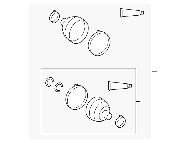 2009-2019 Toyota Boot Kit 04428-02610 | Toyota Parts Center