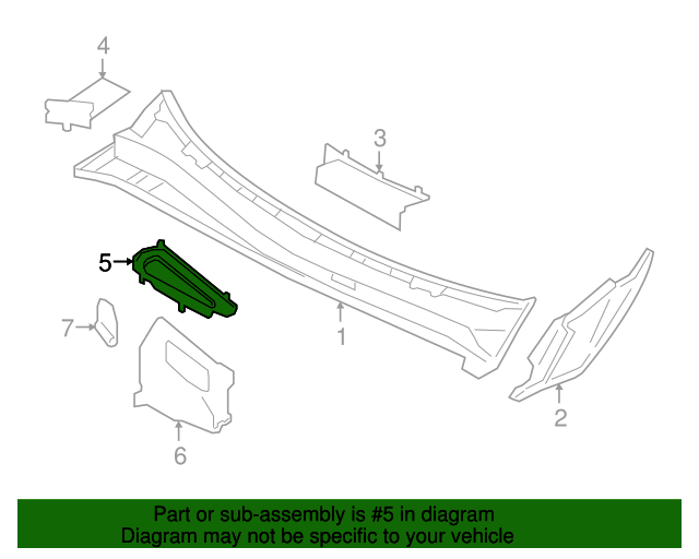31352746 - Water Drain Panel - 2016-2020 Volvo XC90 | Volvo OEM Parts ...