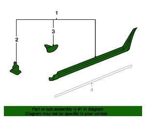2009-2016 Chevrolet Primed Passenger Side Rocker Panel Molding 19256957 ...