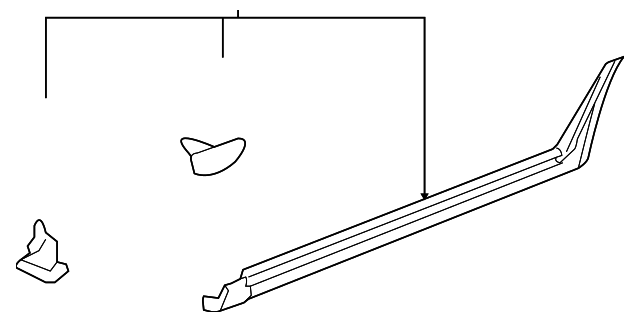 2006-2008 Chevrolet Impala Passenger Side Rocker Panel Molding 19120765 ...