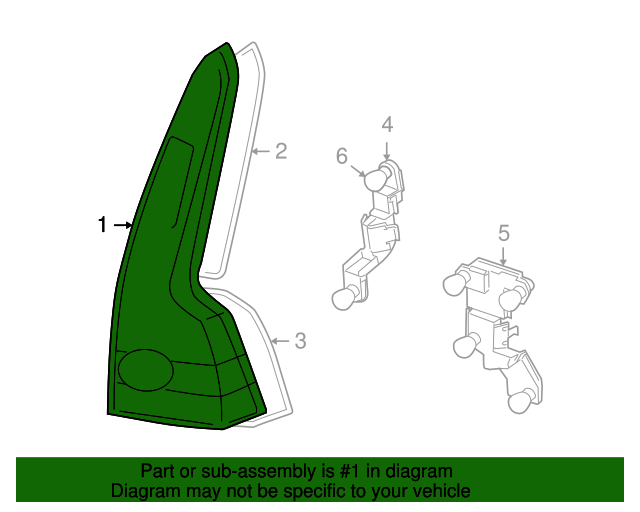 2008-2011 Volvo V50 Lens & Housing - Driver's Side (LH) 30763509 ...
