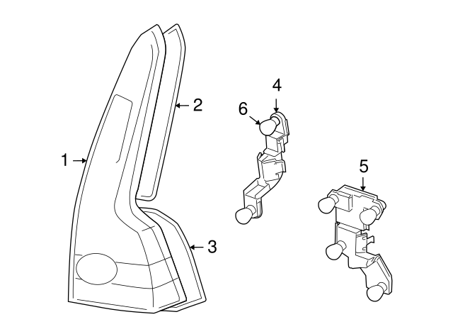 2008-2011 Volvo V50 Tail Light Socket 30763505 | AutoNationParts.com