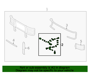 463-880-01-75-64 - Brush Guard Bracket 2002-2015 Mercedes-Benz ...