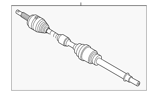 2007-2013 Nissan Altima Axle Assembly - Passenger Side (RH) 39100-JA010 ...