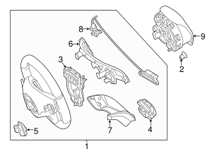 205-900-68-39-9051 - Combination Switch 2016-2022 Mercedes-Benz ...