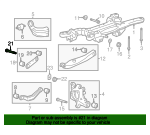 2010-2020 GM M12x1.5x85 Rear Suspension Link Inner Bolt 13219181 GM ...