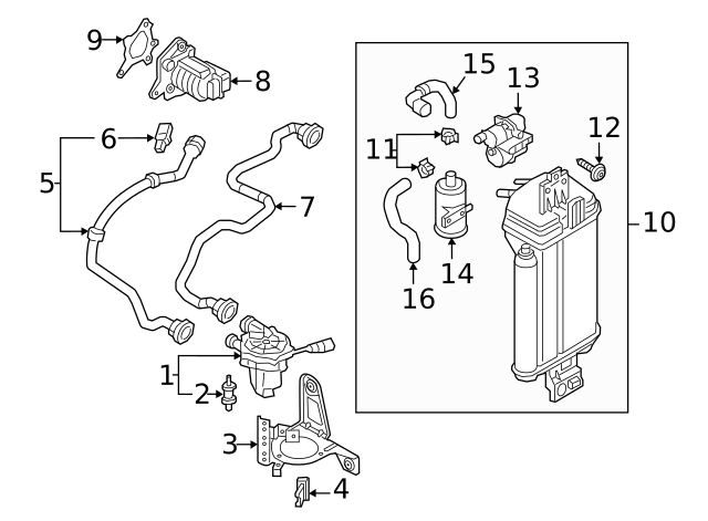2019-2024 Audi Q3 Outlet Hose 5QN-131-149-A | TascaParts.com