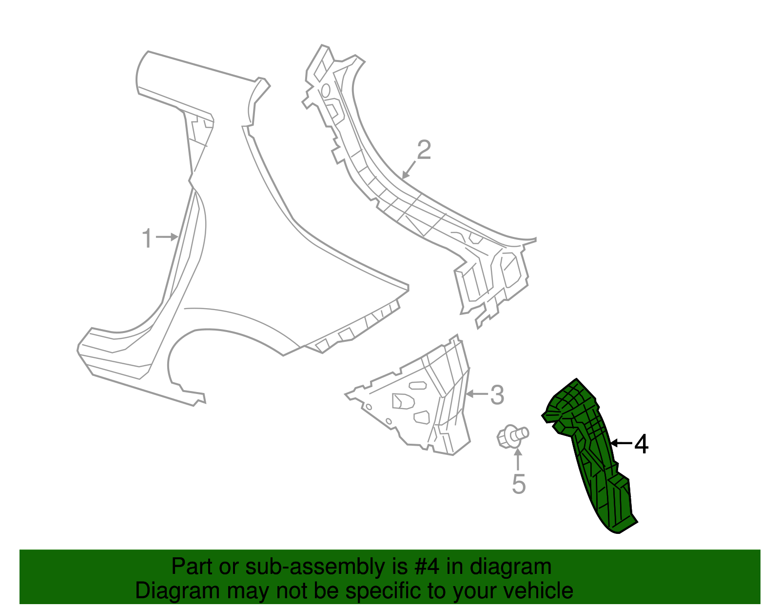 2013-2017 Nissan LEAF Splash Shield 78818-3NF0A | Nissan Parts Plus