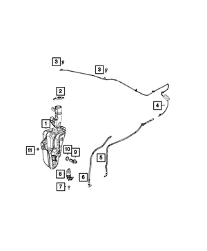 2017-2022 Jeep Compass OEM NEW 2018-2020 Mopar Jeep Compass 2.4L Washer ...