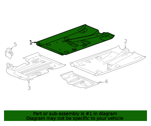 2021-2023 Buick Envision Passenger Side Underbody Front Air Deflector ...