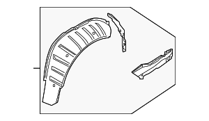 41217155401 - 2004-2010 BMW Outer Wheelhouse (41-21-7-155-401) | BMW of ...
