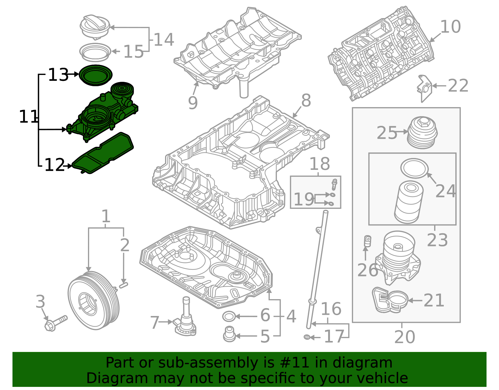 2019-2025 Audi Engine Crankcase Vent Valve 0P2-103-495-F | Audi USA Parts
