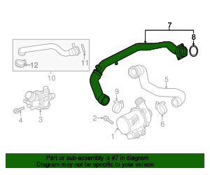 11537584550 - 2011-2015 BMW Inlet Pipe (11-53-7-584-550) | BMW of South ...