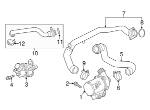 11537584550 - 2011-2015 BMW Inlet Pipe (11-53-7-584-550) | BMW of South ...
