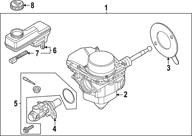 2022-2024 Volkswagen ID.4 Power Brake Booster 1EB-614-106-AM | OEM ...