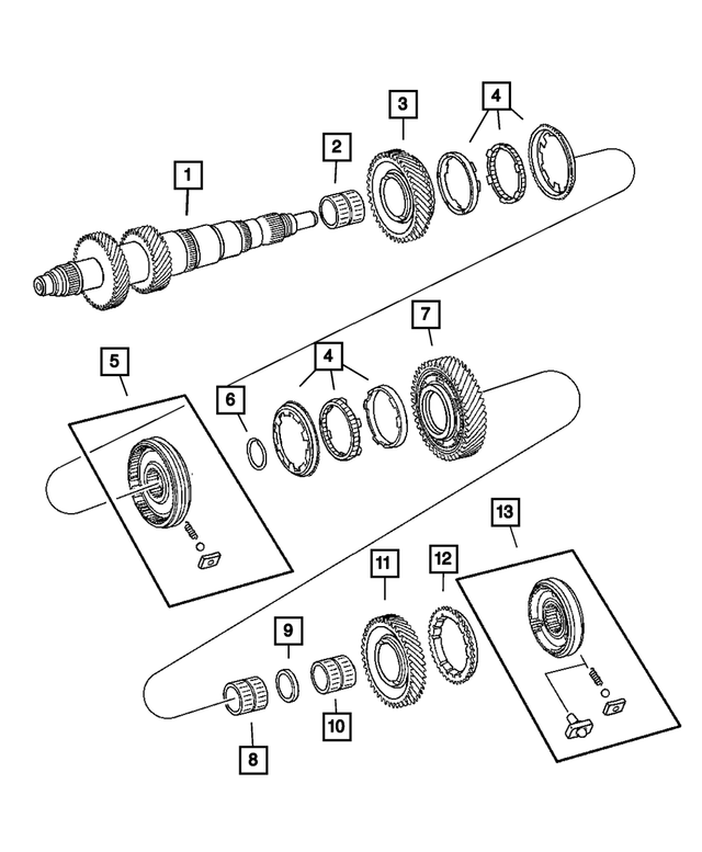 MOPAR GENUINE TRANSMISSION SHAFT - 68105202AA - 68105202AA | Mopar ...