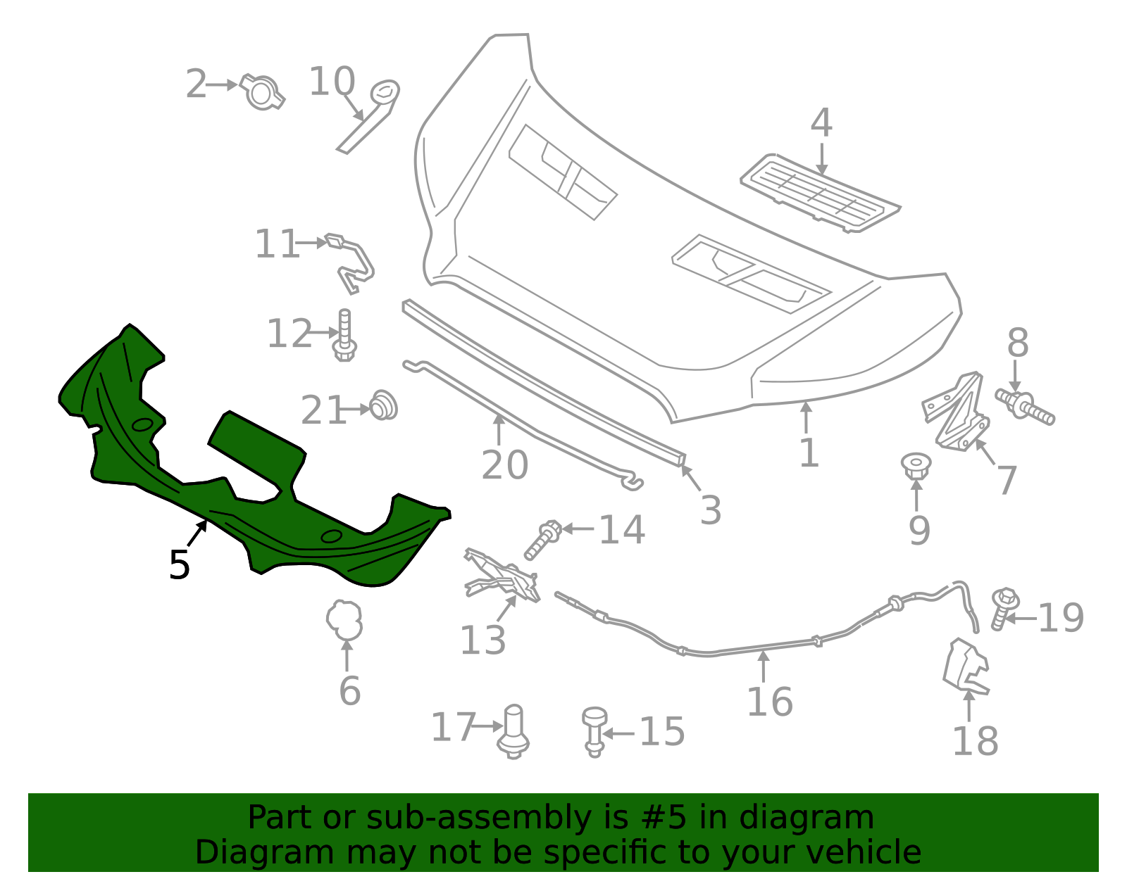 2015-2017 Ford | Insulator | CK4Z-16738-A | Walls' Ford Parts
