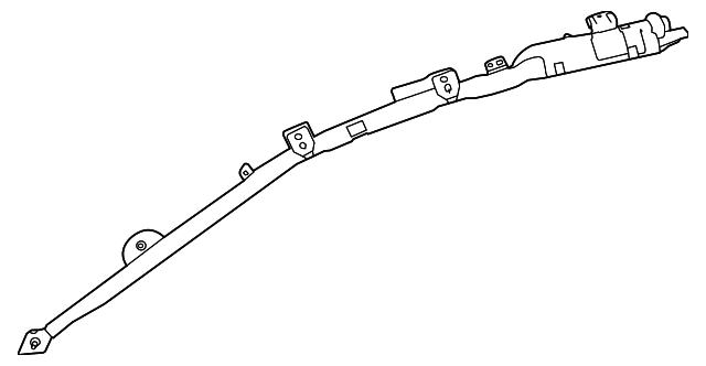 2014-2017 Chevrolet SS Driver Side Roof Side Rail Airbag 92456643 ...