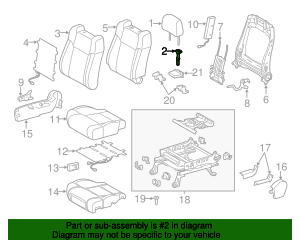 2021 Toyota Tundra Headrest Guide 71931-06040-C1 | Parts Toyota Carlsbad
