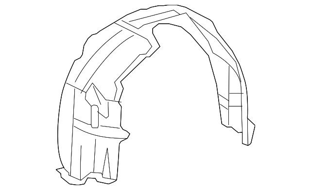 2009-2011 Toyota Venza Fender Liner - DRIVERS SIDE 53876-0T010 | Toyota ...