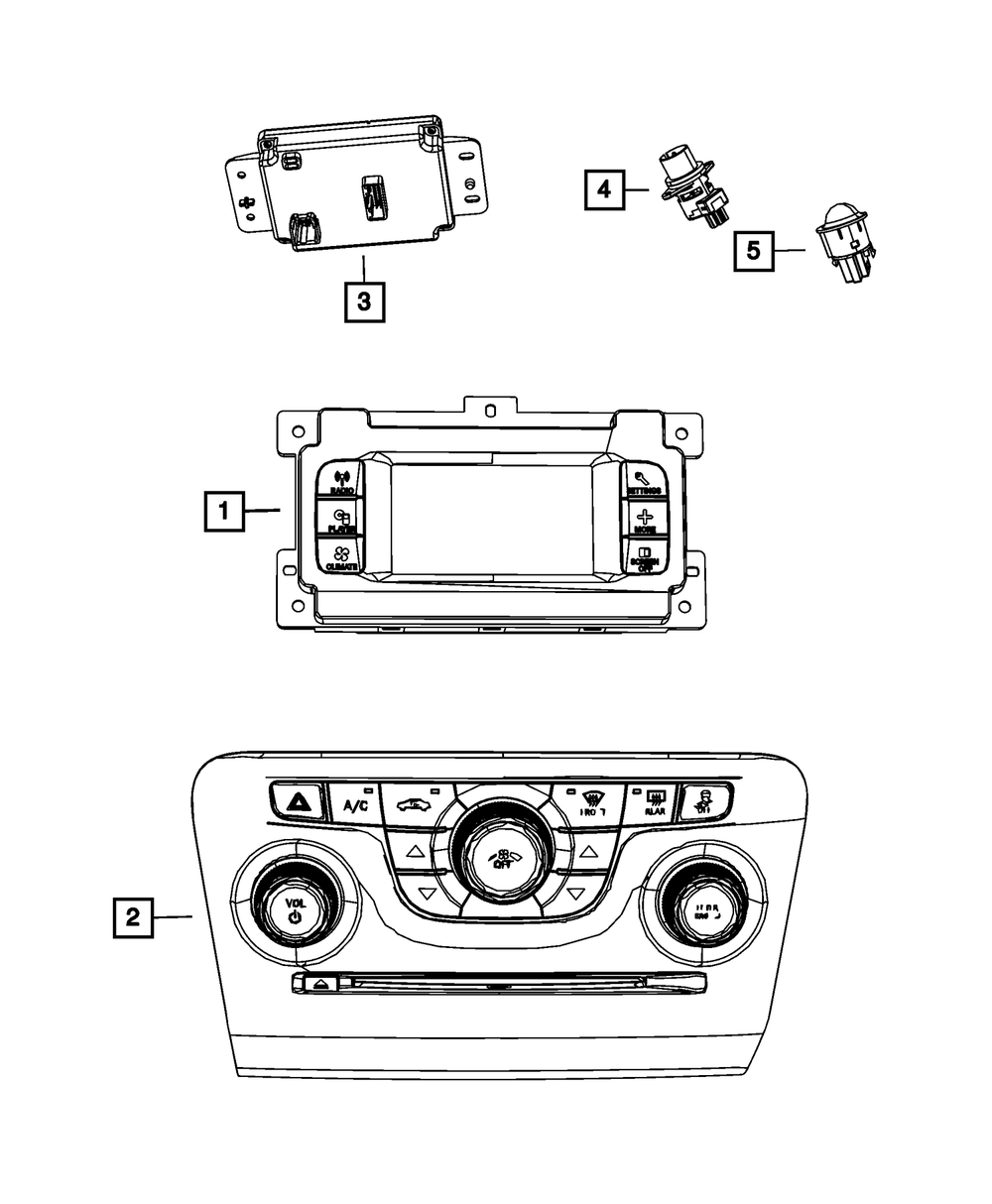 1QH12DX9AE - Center Stack 2011-2014 Dodge Charger | Mopar Wholesale Store